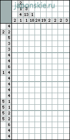 Японский кроссворд #19378
